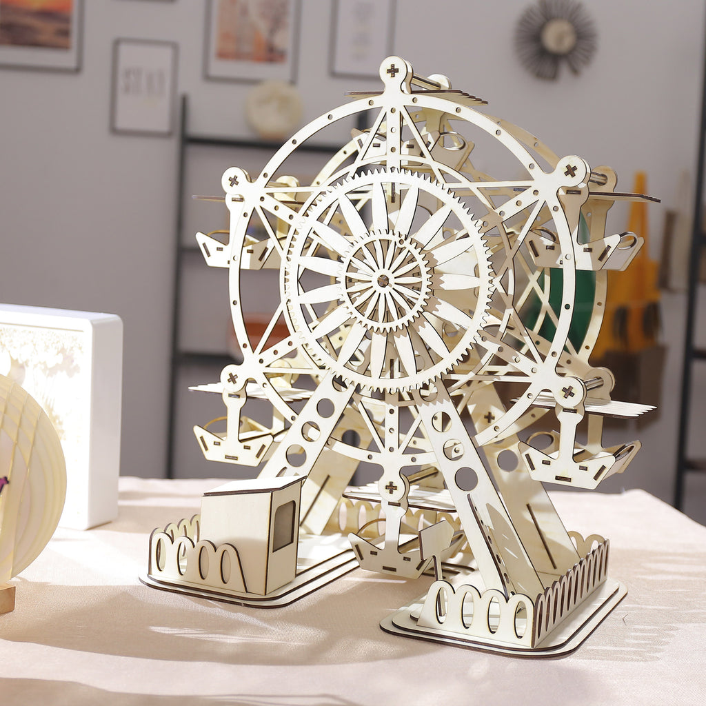 Laser Cut 3D Wooden Puzzles Toy Drone