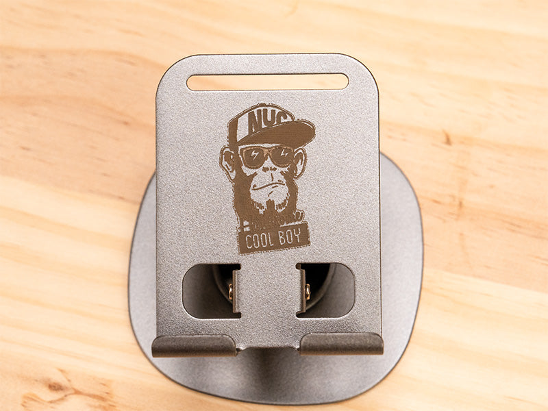 Laser Engrave Metal Phone Holder | Algolaser