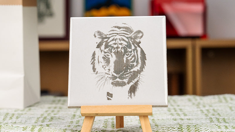 Laser Engraved Tiger Tiles | Algolaser