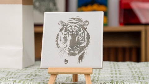 Laser Engraved Tiger Tiles | Algolaser