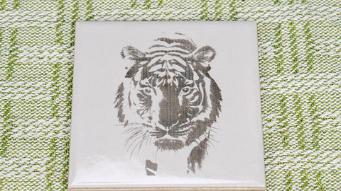 Laser Engraved Tiger Tiles | Algolaser